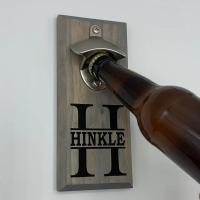 China Wooden Bear Bottle Opener Wall Fridge Mount Personalized Burned Printing for Gifts for sale
