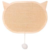 China Wooden Cat Scratching Post House and Sisal Fabric Paw Mat for Your Cat's Entertainment for sale