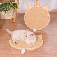 China Wooden Cat Scratching Post House and Sisal Fabric Paw Mat for Your Cat's Entertainment for sale