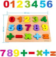 China Sample Charge Free Wooden Alphabet and Number Puzzles for Educational Development for sale