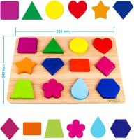China Sample Charge Free Wooden Alphabet and Number Puzzles for Educational Development for sale