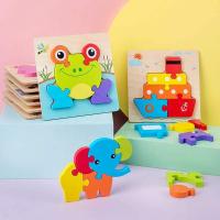 China 14.8x14.8x0.8 Wooden Puzzles for Boys Girls Colorful Cute Patterns Educational Toys for sale