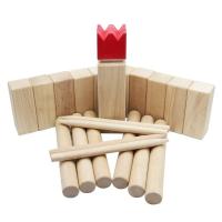 China Take Your Outdoor Activities to the Next Level with Hardwood Kubb Yard Game Set for sale