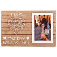 China Wooden Rustic Style Engagement Wedding Gift String Art Photo Frame DIY Picture Frames for sale