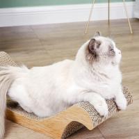 China Customized Pet Corrugated Scratching Pad Cat Scratch Board Toys for Room Space Selection for sale