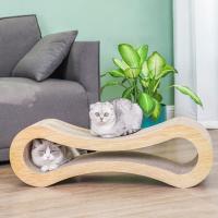 China Sale Interactive Durable Corrugated Cardboard Cat Scratching Post Sustainable Solution for sale