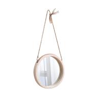 China 30x30cm Customized Logo Acceptable Nordic Style Round Hanging Mirror for Home Decoration for sale