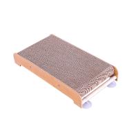 China Custom Cat Cardboard House Scratching Post Scratch Mat Sustainable and Modern Design for sale