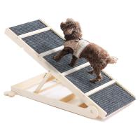 China Wooden Plain Color Folding Ramp for Small Animals Pet Dog Bed OEM/ODM Order for sale