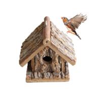 China Silk-Screen Printed Wooden Bird House Handcrafted and Environmentally Friendly for sale
