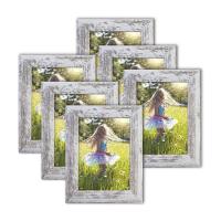 China Home Decor Large Wall Decoration Iron Photo Frame with Custom Printing Wooden for sale