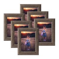 China Home Decor Large Wall Decoration Iron Photo Frame with Custom Printing Wooden for sale
