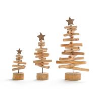 China Custom Printing Artificial Xmas Trees Mini Wooden Decoration for Home Decor Christmas Tree for sale