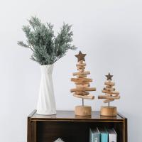 China Custom Printing Artificial Xmas Trees Mini Wooden Decoration for Home Decor Christmas Tree for sale