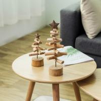 China Custom Printing Artificial Xmas Trees Mini Wooden Decoration for Home Decor Christmas Tree for sale