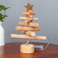 China Custom Printing Artificial Xmas Trees Mini Wooden Decoration for Home Decor Christmas Tree for sale