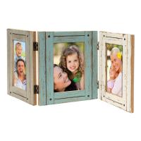 China Solid Wood Rustic Photo Frame for Home Decoration Custom Size Silk-Screen Printing for sale