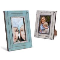 China Solid Wood Rustic Photo Frame for Home Decoration Custom Size Silk-Screen Printing for sale