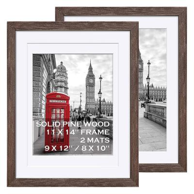 China Custom Size Printing Rustic Wood Photo Frames for Your Printing Solutions for sale
