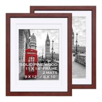 China Home Decorative Wedding Gift Varnished Wood Photo Wall Frames with Artistic Design for sale