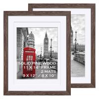 China 4x6 5x7 6x8 9x13 11x14 13x18 Rustic Wood Picture Display Frames with Customized Logo for sale