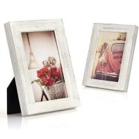 China Rustic Home Decoration Wood Wall Art Plaque Sign with Photo Frame and Burned Printing for sale