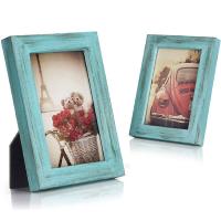China Rustic Home Decoration Wood Wall Art Plaque Sign with Photo Frame and Burned Printing for sale