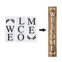 China Popular Sale Fir Wood Home Wedding Welcome Sign Frame Natural/Brown/White Europe for sale
