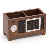 China 17X7.2X9.6cm Wooden Pen Holder Advent Calendar Box Keep Your School Supplies Organized for sale