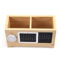 China 17X7.2X9.6cm Wooden Pen Holder Advent Calendar Box Keep Your School Supplies Organized for sale