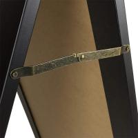 China Wind Resistant Solid Wood Chalk Board Stand Made of Pine Wood with Customized Logo for sale
