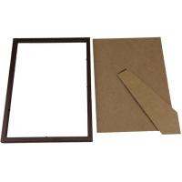 China Customized Color Solid Wood Photo Frame With Removable Inner Frame And Real Glass for sale