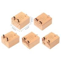 China Custom Maple Walnut Hand Crank Music Box for Christmas Birthday Valentine Holiday Gift for sale