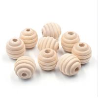 China DIY Jewelry Making Supplies 20mm Unfinished Wooden Teething Beads in Round Shape for sale
