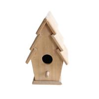 China Customized Breathable Small Wooden Bird House for Practical Birds Enclosures for sale