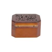 China Christmas Holiday Wooden Jewelry Music Box with Silk-Screen Printing and Burned Design for sale