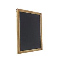 China Modern Style Chalk Blackboard Hanging Menu Wooden Plain Color Pine Wood for Coffee Shops for sale