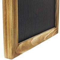 China Modern Style Chalk Blackboard Hanging Menu Wooden Plain Color Pine Wood for Coffee Shops for sale