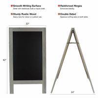 China Convenient and Affordable Wind Resistant Blackboard With Stand FSC Certified Pine Wood for sale