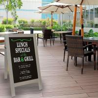 China Convenient and Affordable Wind Resistant Blackboard With Stand FSC Certified Pine Wood for sale
