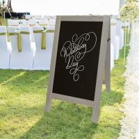 China Convenient and Affordable Wind Resistant Blackboard With Stand FSC Certified Pine Wood for sale