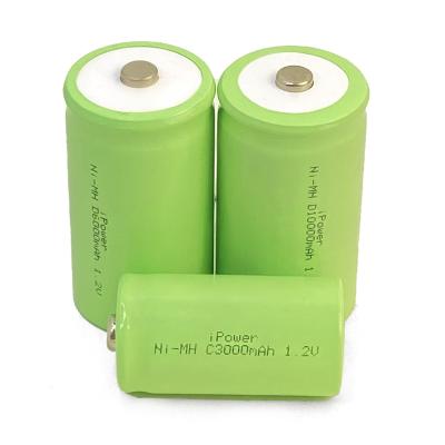 China 1.2V 10000mAh Rechargeable Battery Low Self Discharge D Size NIMH Battery for sale