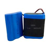 China 6600mah 2S1P 18650 Battery Pack 3.7V 7.4v 14.8V 18650 3S1P Battery Pack for sale