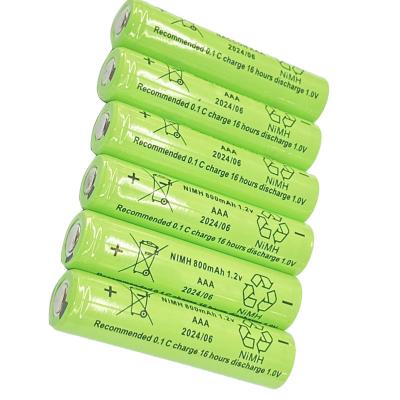China MSDS AAA Rechargeable NiMH Battery 1.2V 800mAh 1100mah R03 Rechargeable Battery for sale