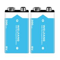 China Rrgeable battery 9V 6F22 nimh battery 300mah rechargeable ni-mh battery 9v for multimeter electronic guitar for sale