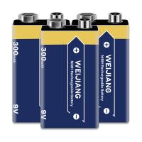 China ODM Ipower 9V Rechargeable Battery 6F22 9 Volt Nickel Metal Hydride Battery 300mAh for sale