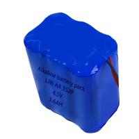 China MSDS AA Alkaline Battery Pack 3s2P 4.5V AA LR06 Batteries Blue for sale