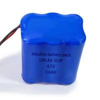 China 4.5V LR6 Alkaline Battery 3600mah 3S2P Alkaline Battery Pack for sale