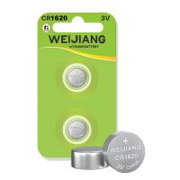 China 70mah Lithium Battery CR1620 3V Lithium Manganese Dioxide Button Batteries for sale