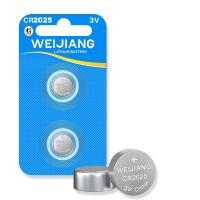 China MSDS ROSH 3 Volt Lithium Battery CR2025 Lithium Button Cell Battery 150mah for sale